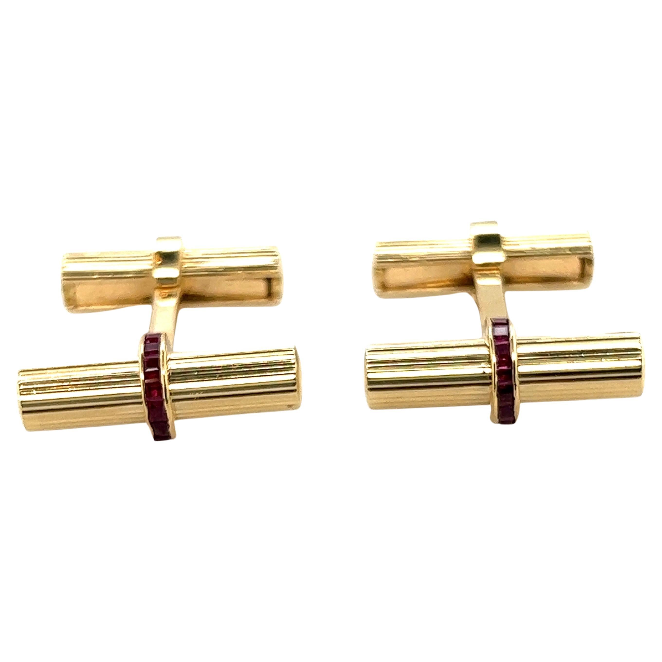 Antique Ruby Cufflinks - 265 For Sale at 1stDibs | ruby cufflinks, ruby ...