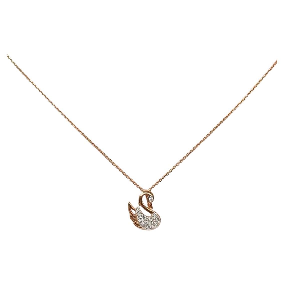 Gold Swan Necklace - 22 For Sale on 1stDibs | gold swan pendant, swan chain