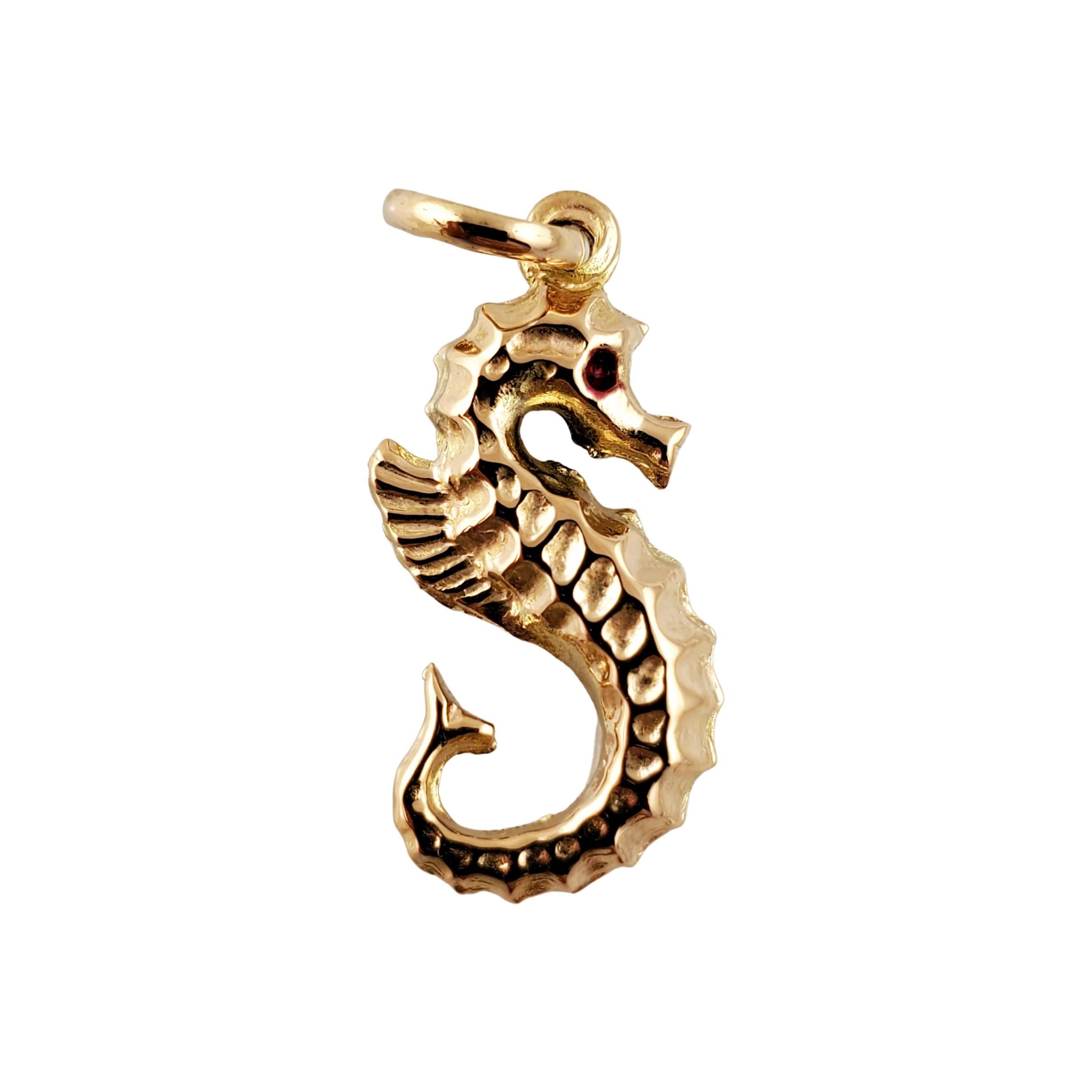 14K Rose Gold Seahorse Charm at 1stDibs | gold seahorse necklace ...