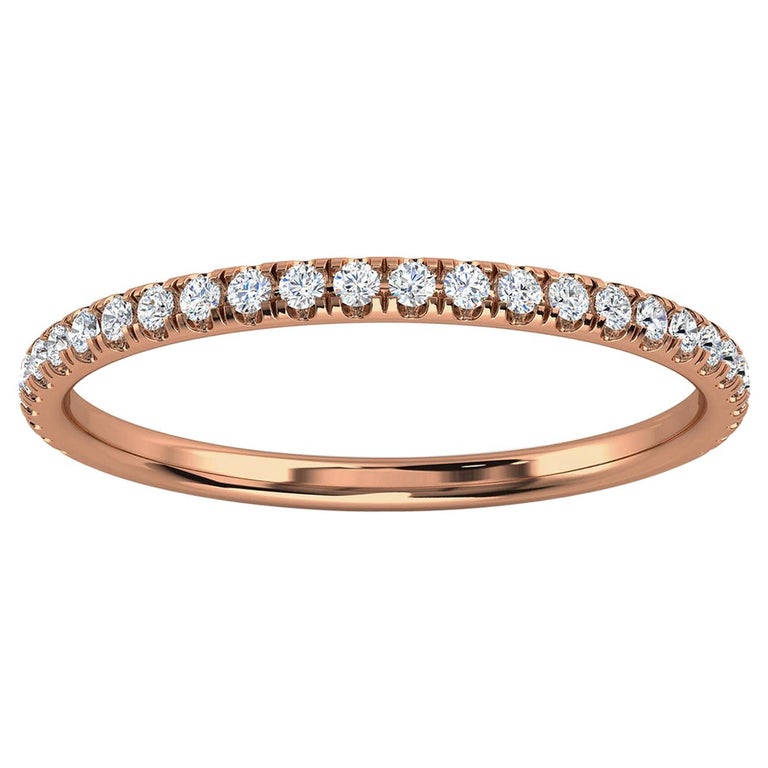 14k Rose Gold Sharee Petite Micro-Prong Diamond Ring '1/5 Ct. Tw' For ...