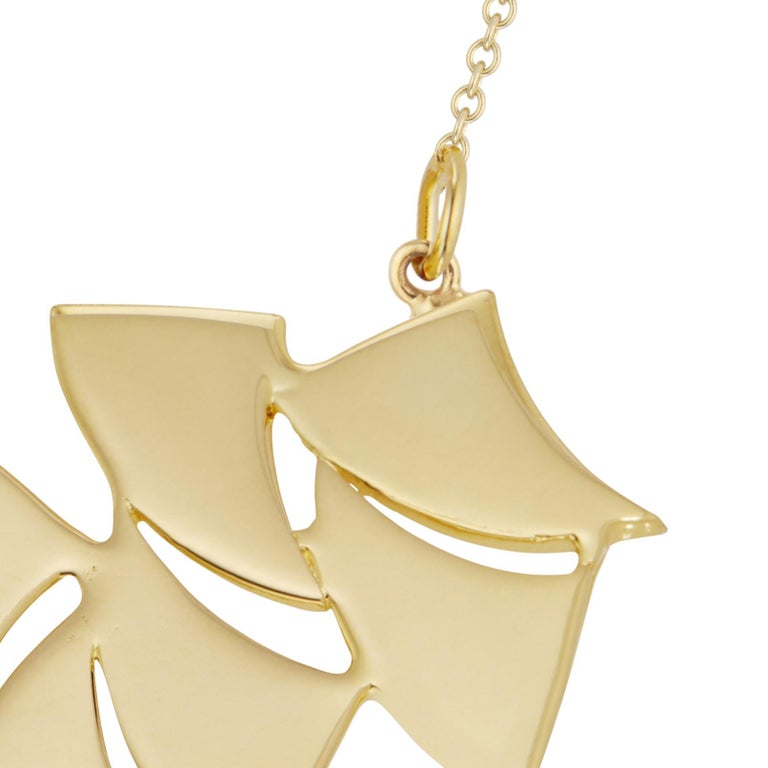 14K Solid Gold Shark Tooth Plate Choker by Chee Lee New York For Sale ...