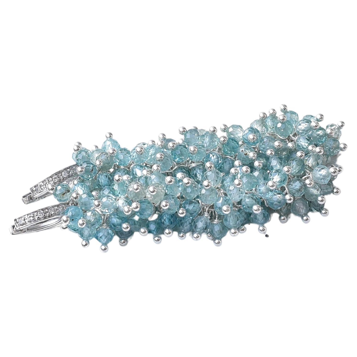 Holly Hamilton-Goldsmith Zircon Diamond Gold Hoop Earrings For Sale at ...
