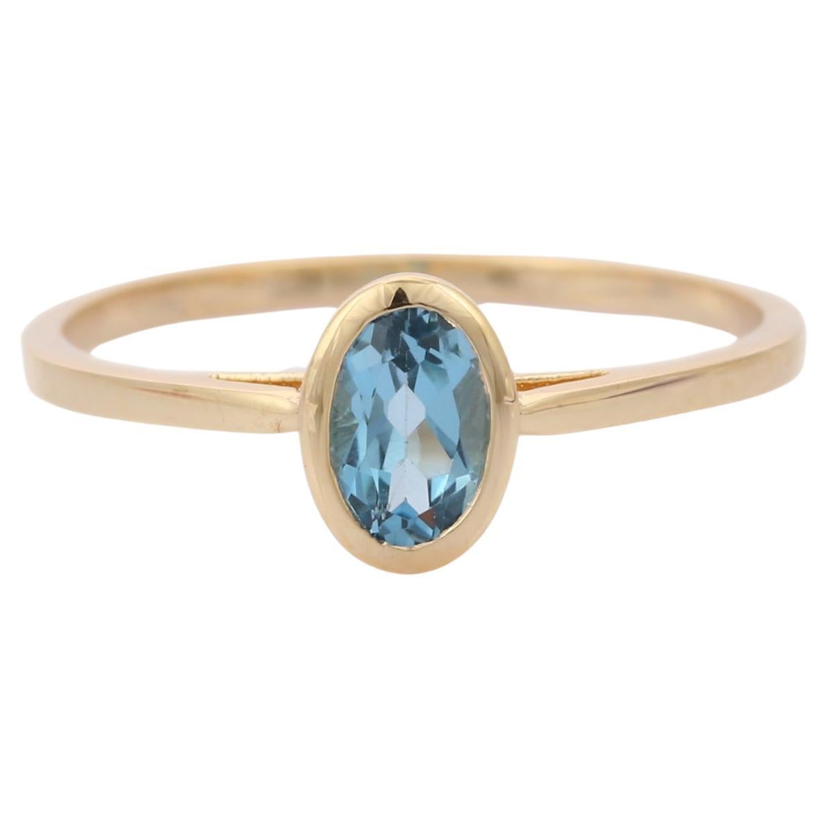 Customizable Minimal 14k Yellow Gold Mounted Moonstone Ring For Her ...