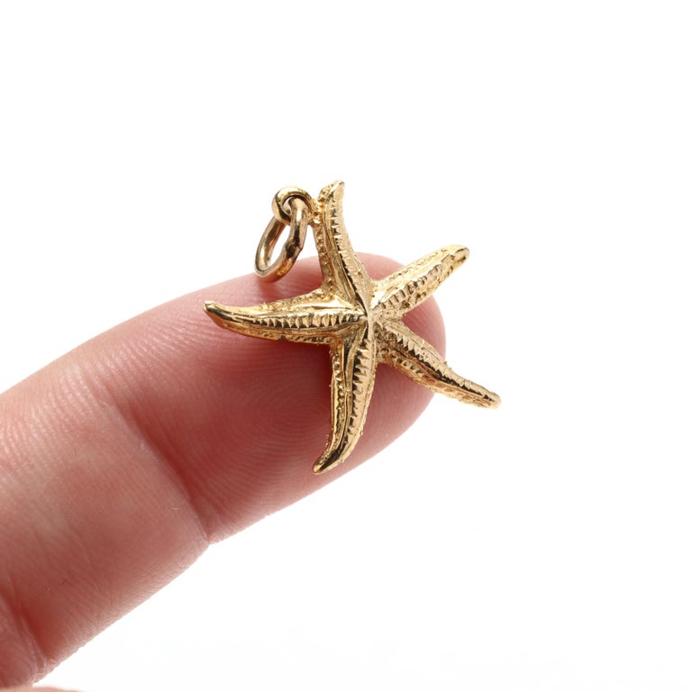 14K Starfish Charm For Sale at 1stDibs