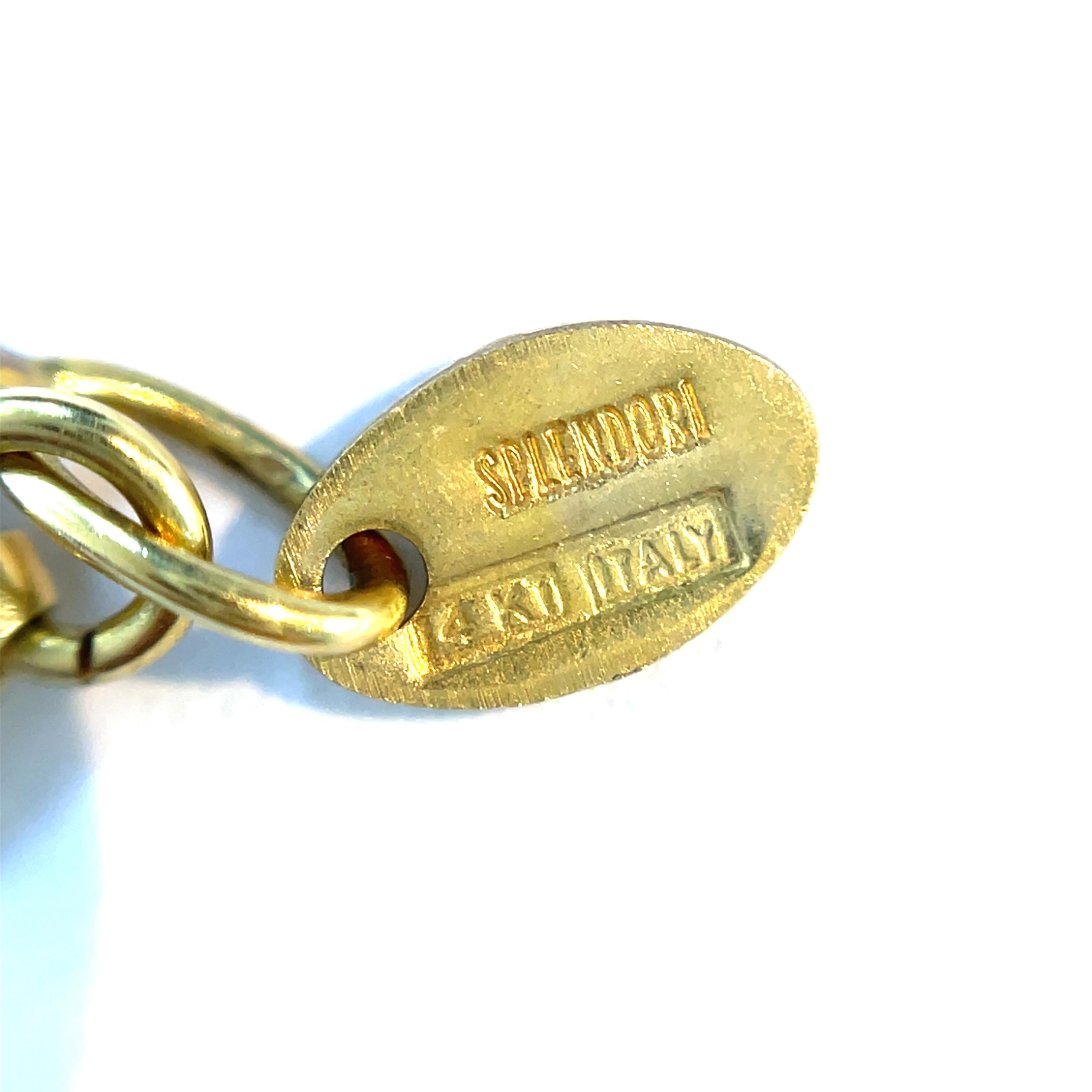 14K Two-Tone Gold Estate Splendori Mesh Necklace For Sale at 1stDibs