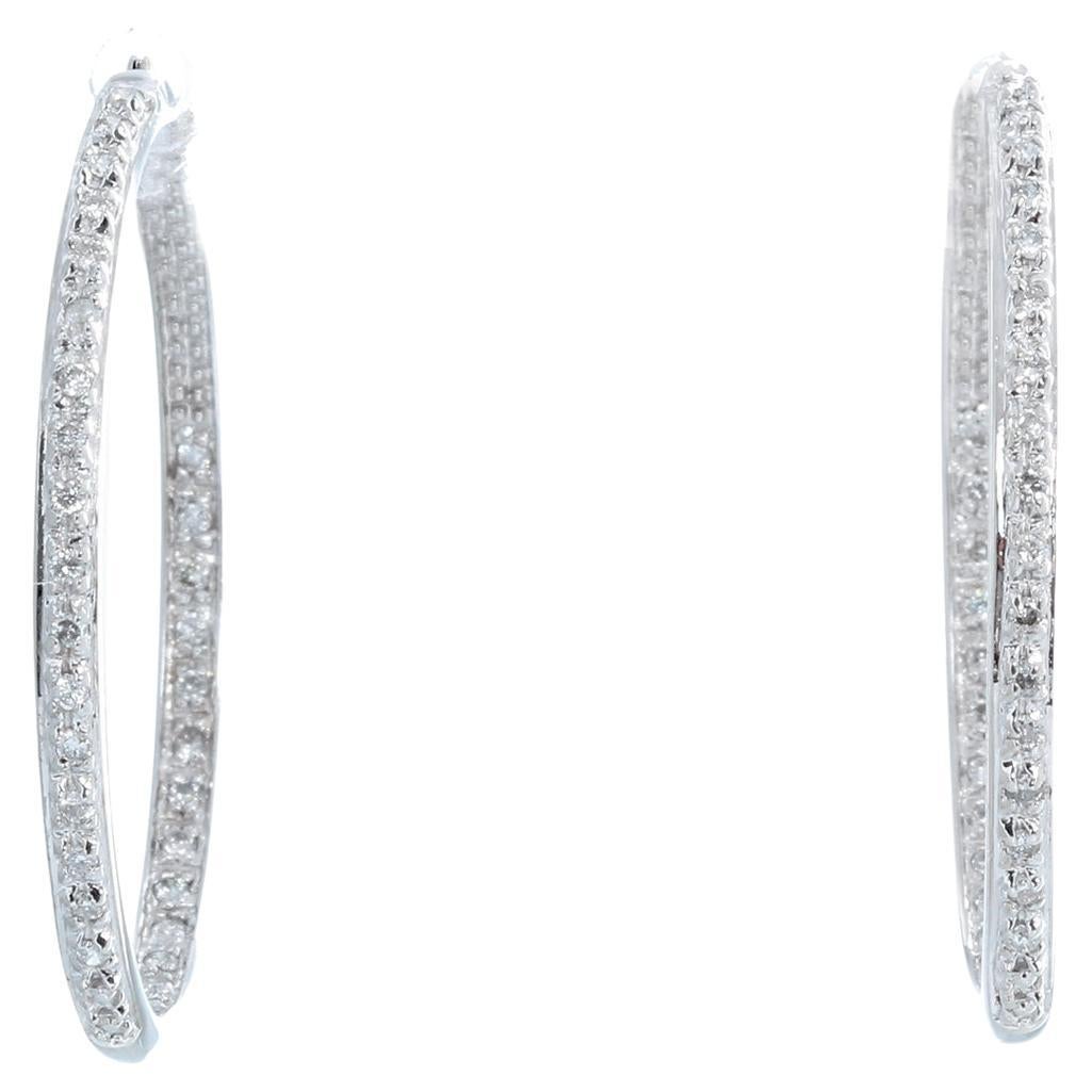 Beautiful Inside Out Hoops For Sale at 1stDibs