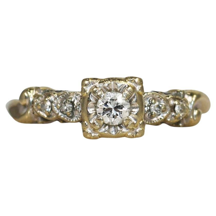 Antique Diamond Solitaire Rings - 6,670 For Sale at 1stDibs | magic glo ...