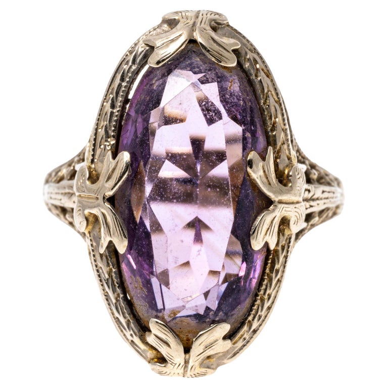 light color amethyst ring