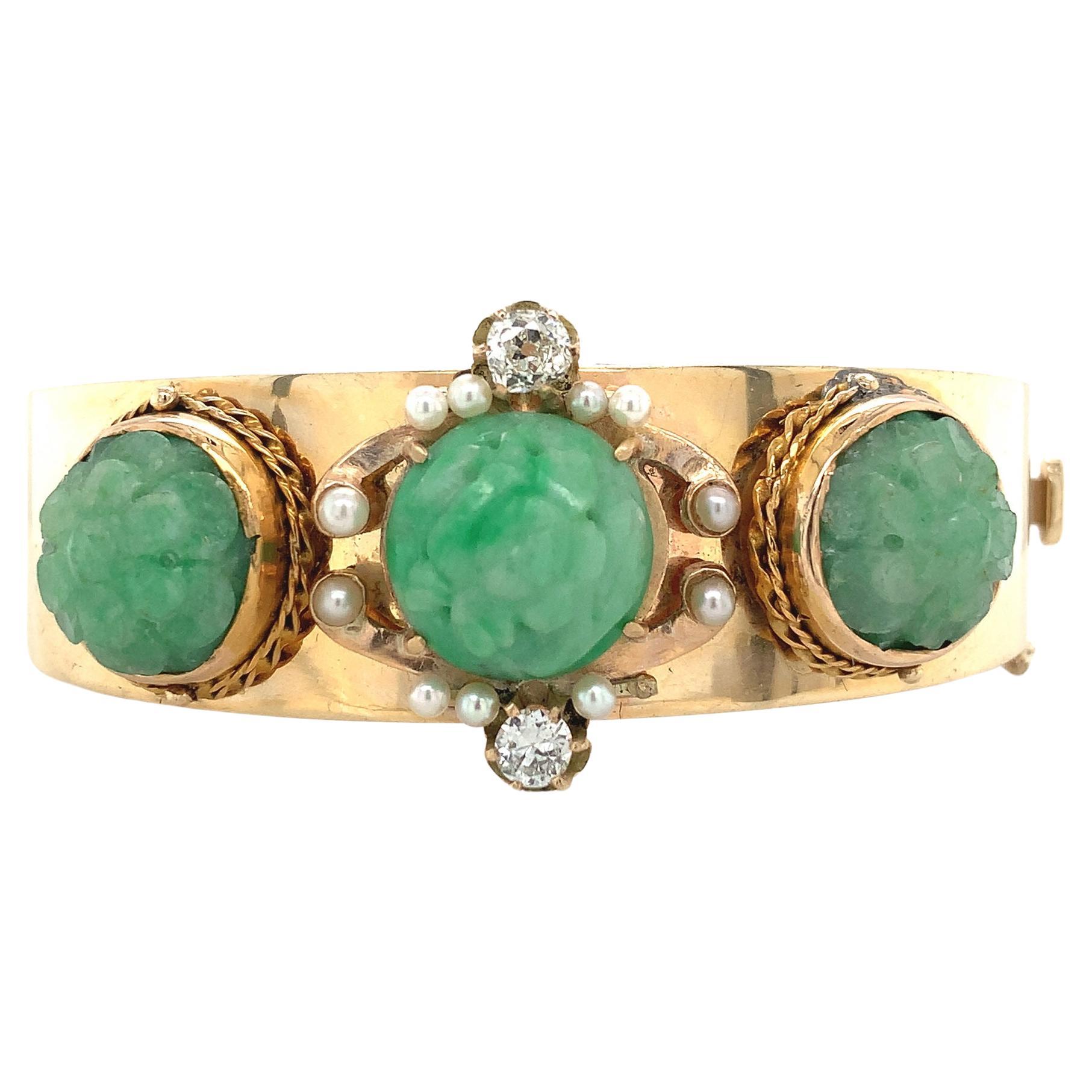 Purple Jadeite Jade Gold Bangle Bracelet at 1stDibs | purple jade bangle