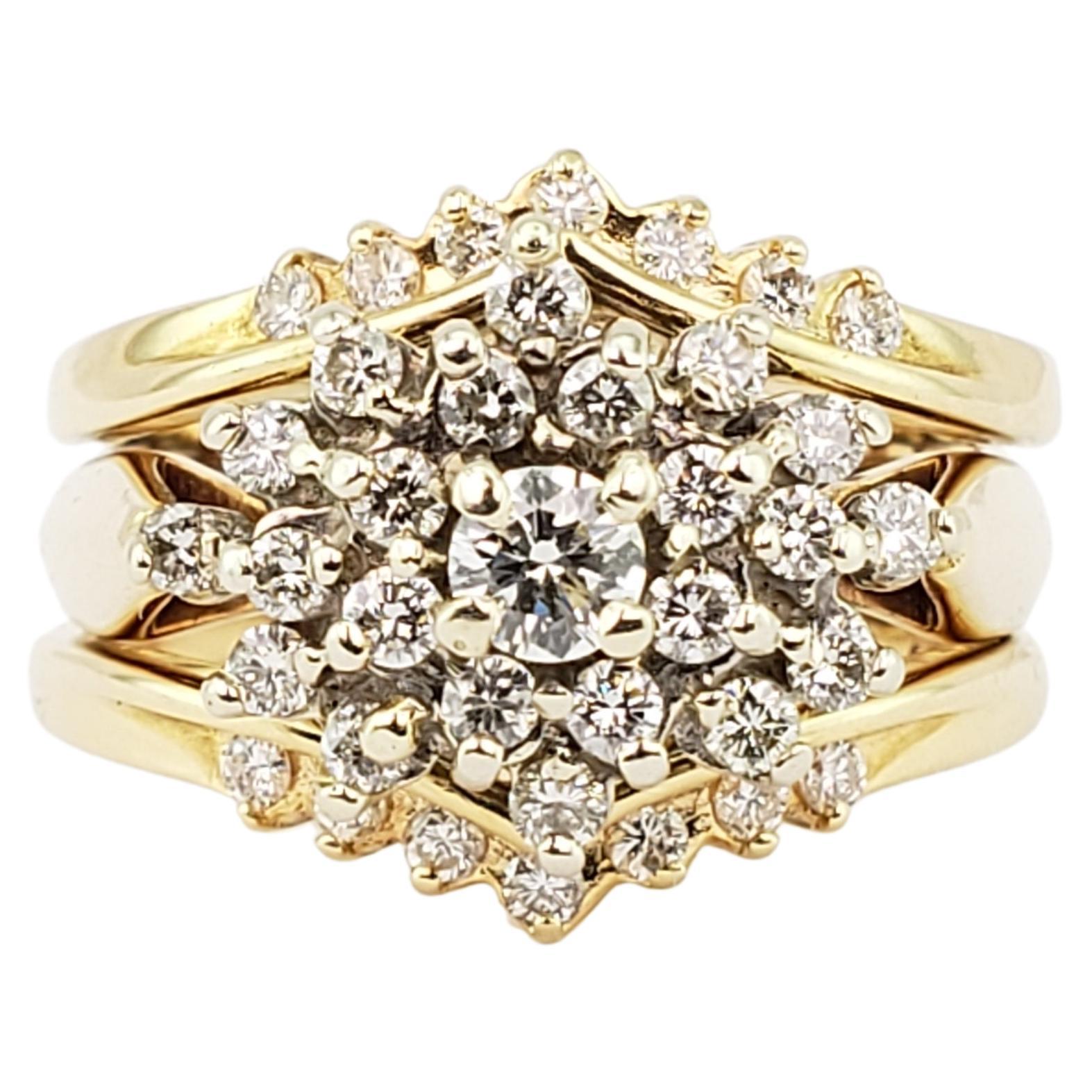 John Donald 18-Karat Yellow Gold and Diamond Brutalist Styled Wedding ...