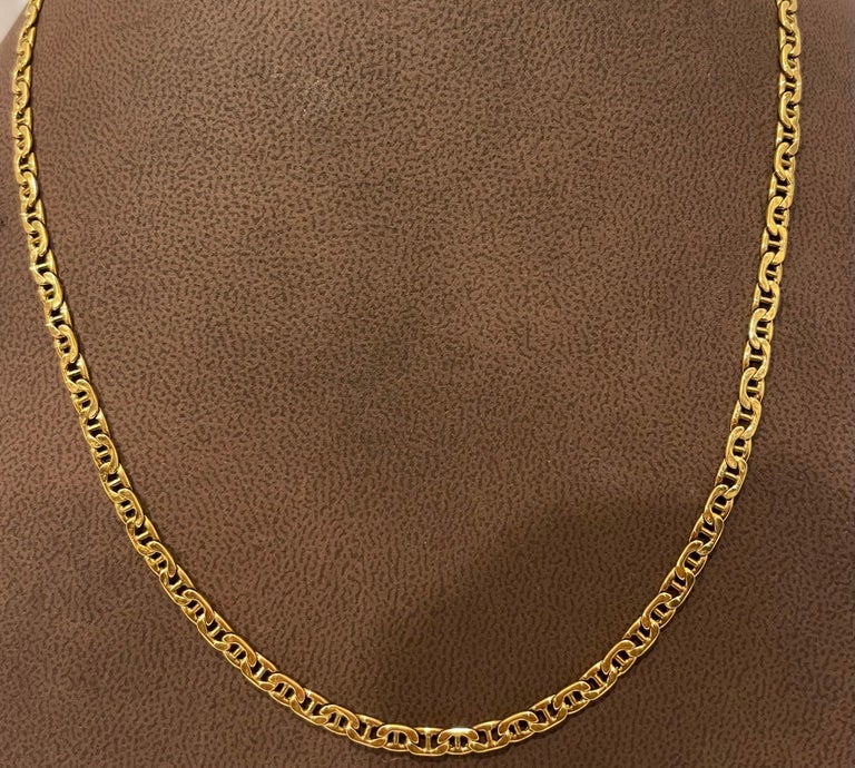 14k Yellow Gold Fancy Mariner Italian Link Chain, 10 Gm For Sale at ...