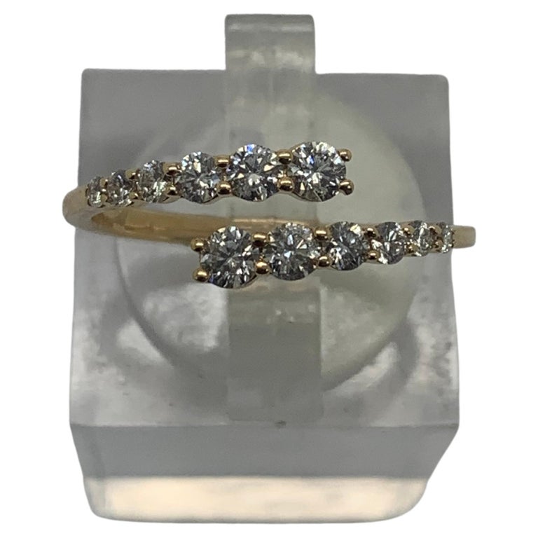 14K Yellow Gold .50cttw Diamond Cocktail Ring For Sale at 1stDibs