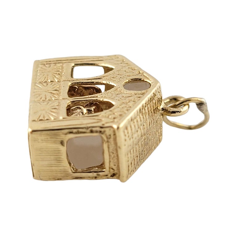 14k Yellow Gold Baby Jesus Nativity Scene Charm For Sale at 1stDibs