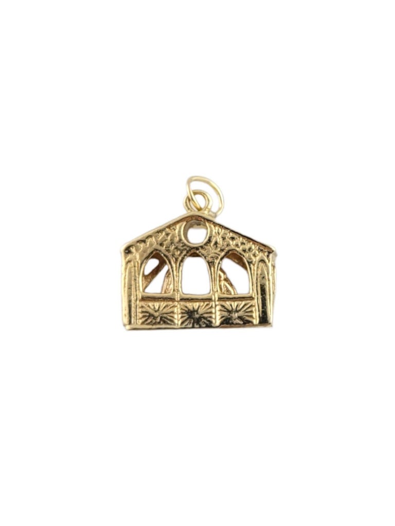 14k Yellow Gold Baby Jesus Nativity Scene Charm For Sale at 1stDibs