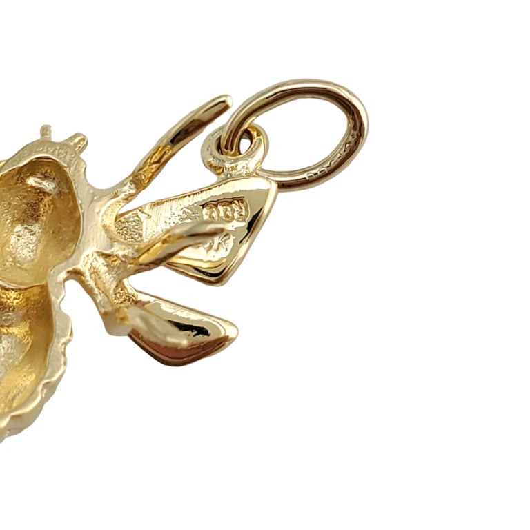 14K Yellow Gold Bug Charm For Sale at 1stDibs