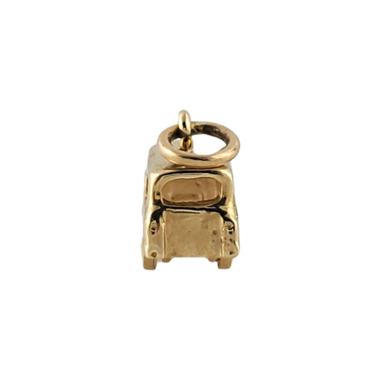 14K Yellow Gold Car Charm For Sale at 1stDibs