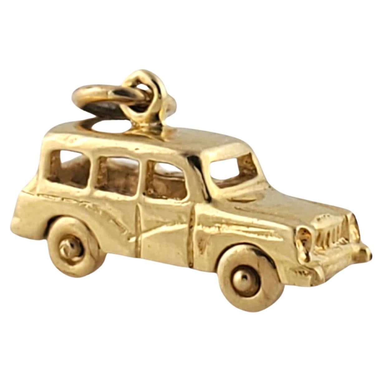 14K Yellow Gold Car Charm For Sale at 1stDibs