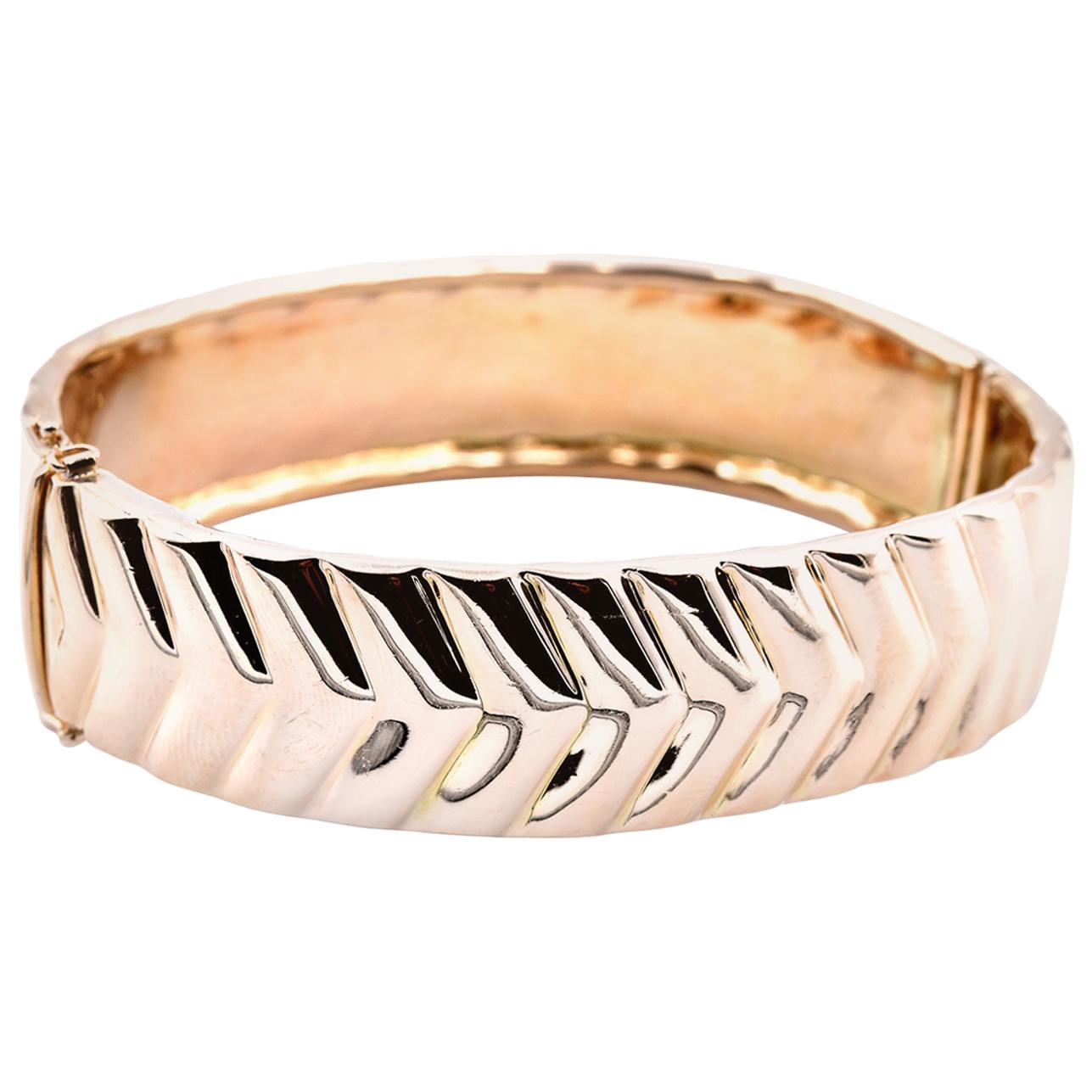 Chevron Bracelet - 20 For Sale on 1stDibs