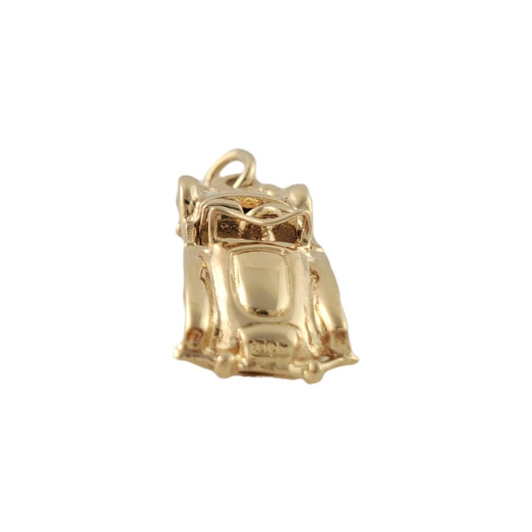 14K Yellow Gold Convertible Car Charm For Sale at 1stDibs