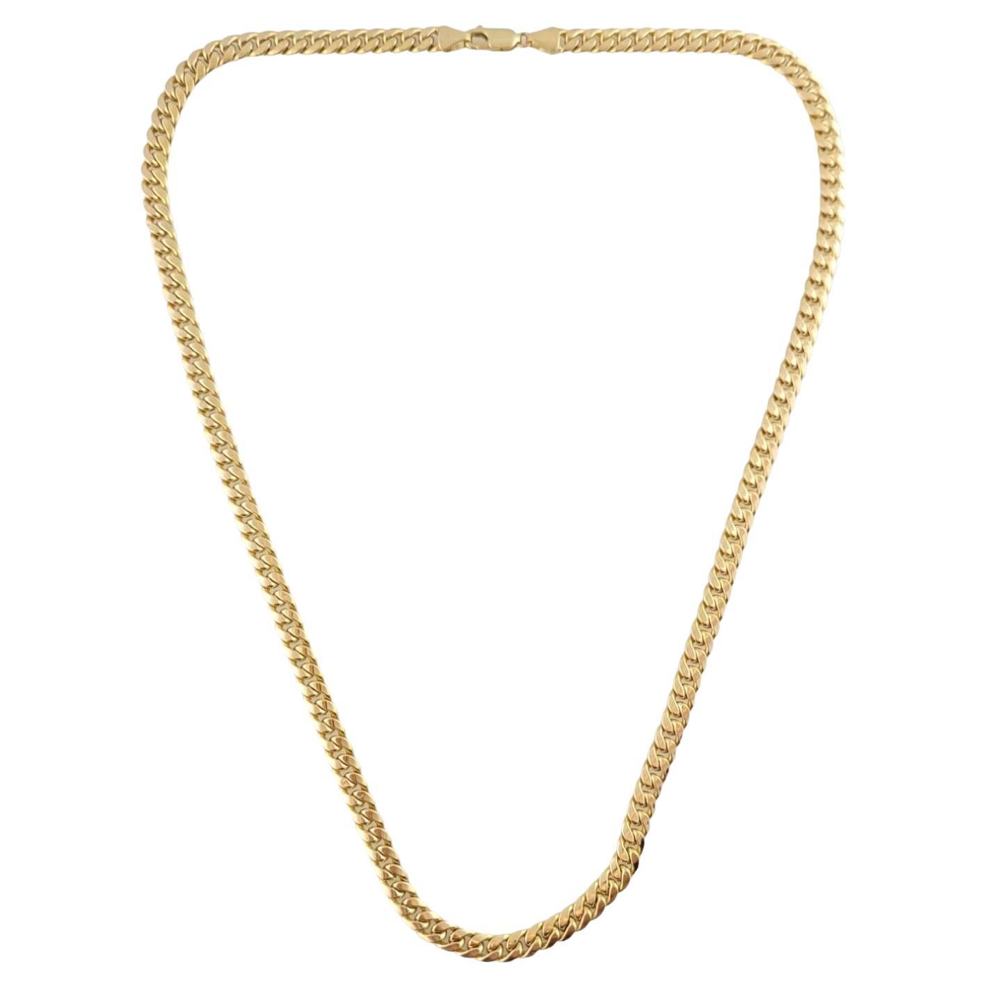 14K Yellow Gold Curb Chain #15887 For Sale at 1stDibs