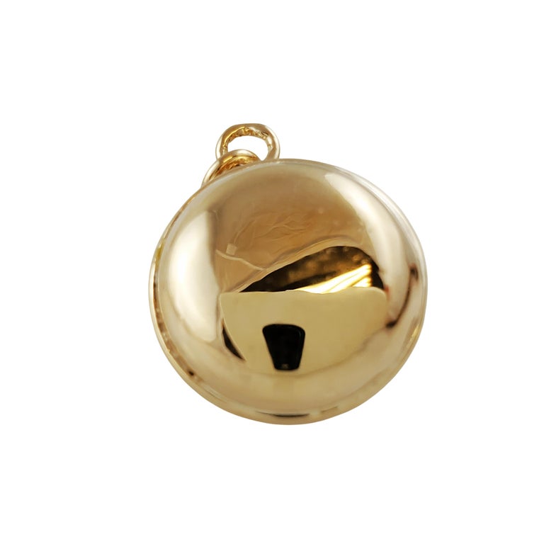 14K Yellow Gold Curling Weight Charm For Sale at 1stDibs
