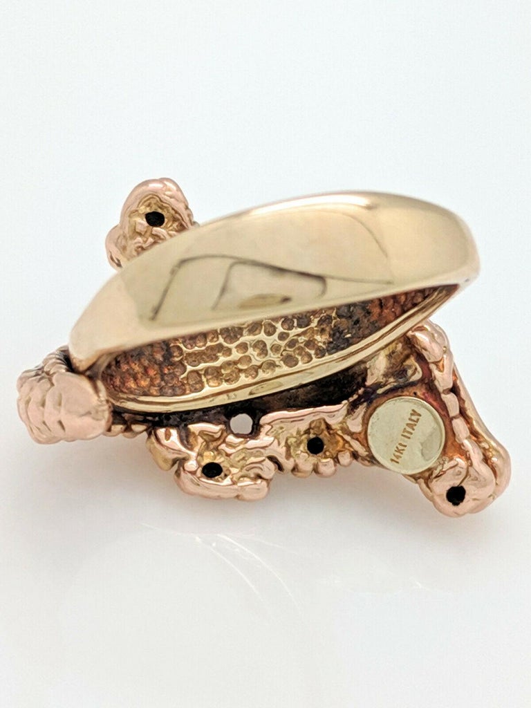 14 Karat Yellow Gold Custom University of Florida Gator Alligator Ring ...