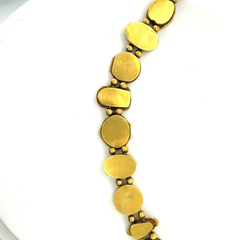 14k Yellow Gold Diamond Goddess Slide Bracelet For Sale at 1stDibs