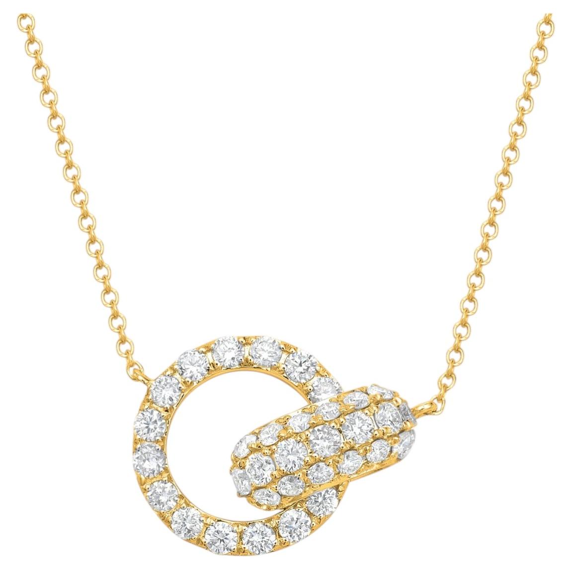 Solid 14k Yellow Gold Genuine H/Si Diamond Charm Pendant Fine Jewelry ...