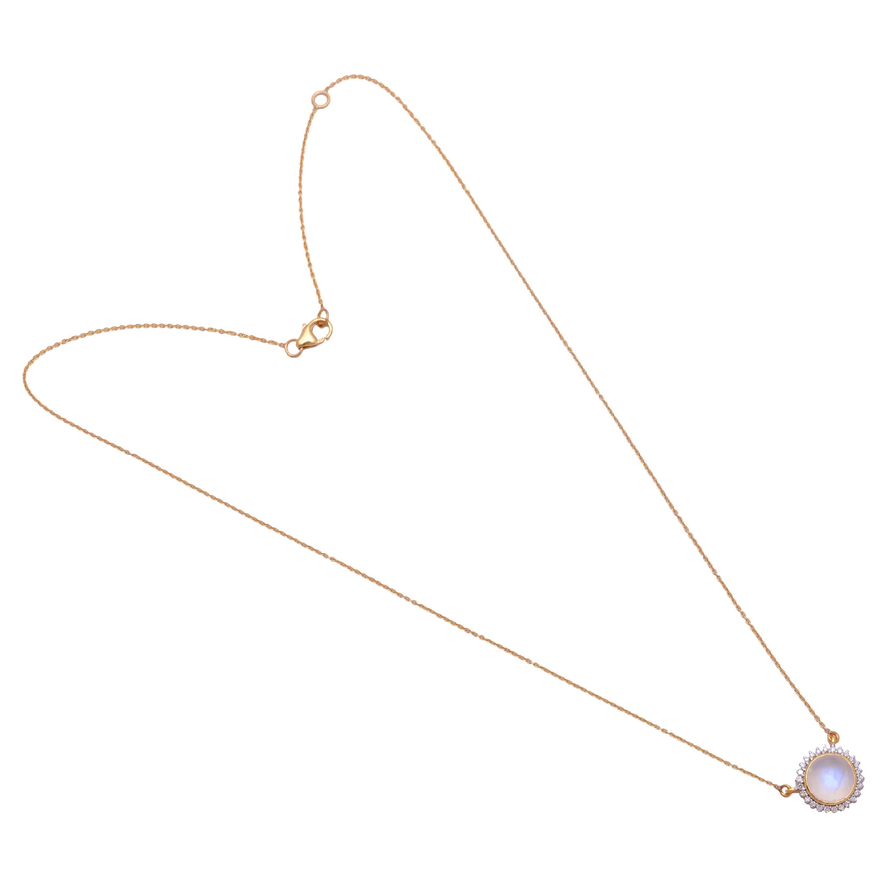 Mimi So Diamond Yellow Gold Piece Swing Necklace at 1stDibs