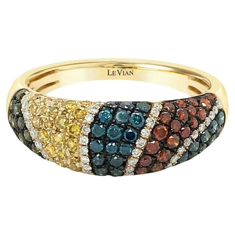 14K Yellow Gold Diamond Ring For Sale at 1stDibs