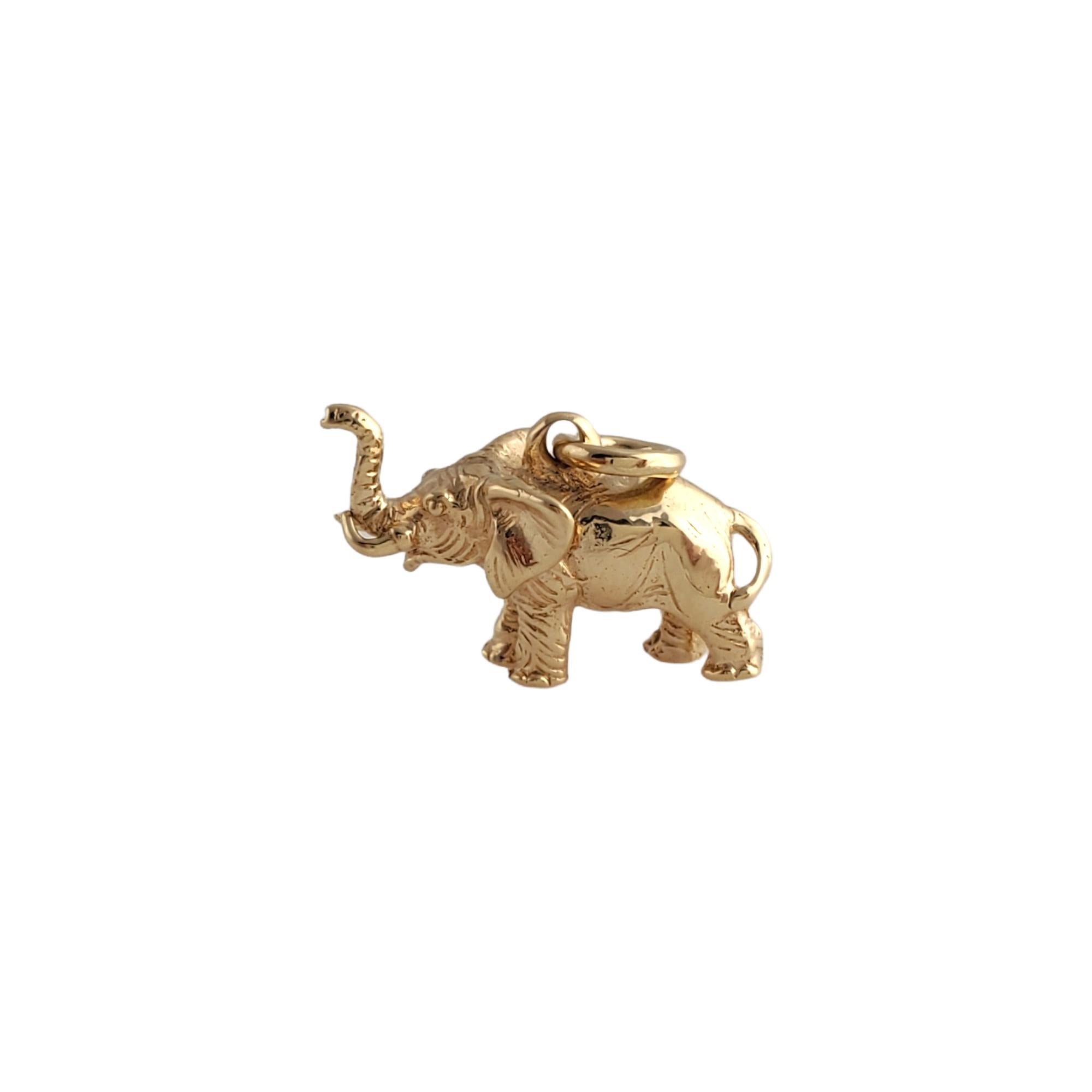 14K Yellow Gold Elephant Charm at 1stDibs | elephant charm 14k yellow ...