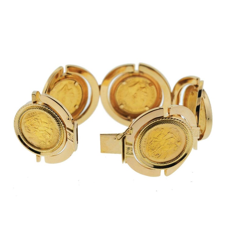 14 Karat Gold King George V 22 Karat Great Britain Pound Sterling Coin ...