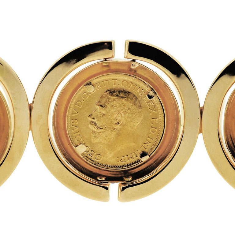 14 Karat Gold King George V 22 Karat Great Britain Pound Sterling Coin ...