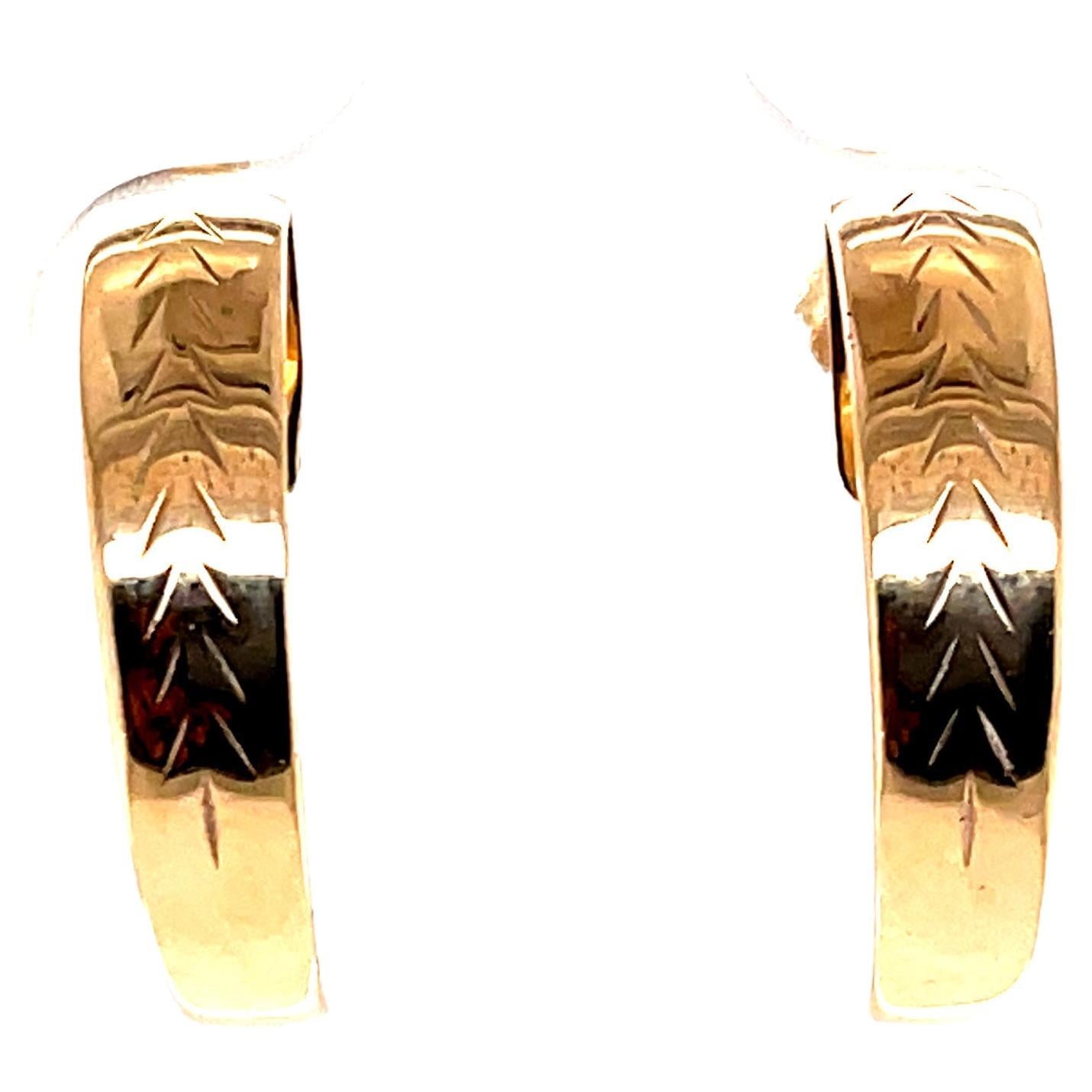 Michael Sugarman Half-Hoop Gold Earrings at 1stDibs | michael sugarman ...