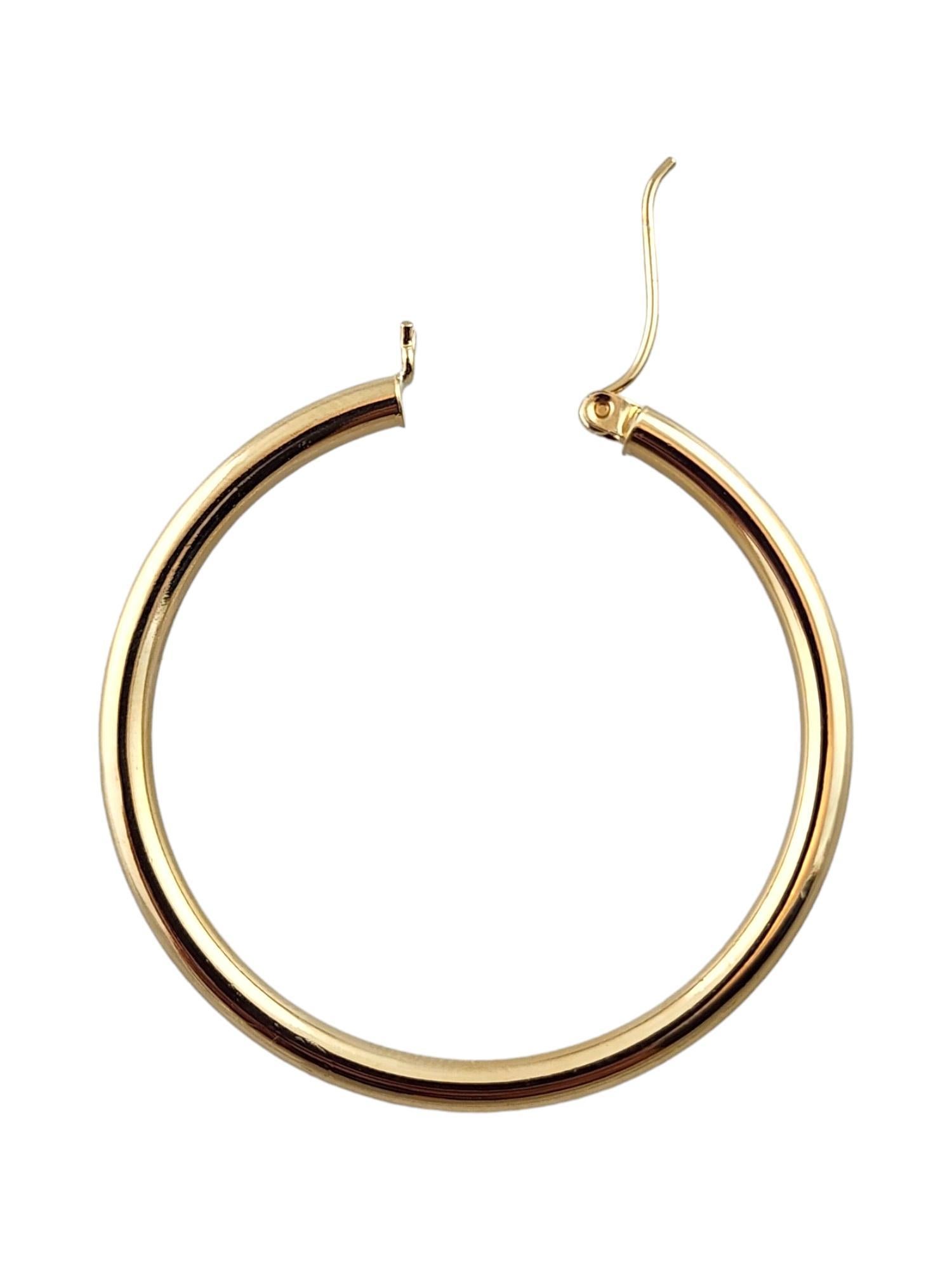 14K Yellow Gold Large Circle Hoop Earrings #18308 For Sale at 1stDibs