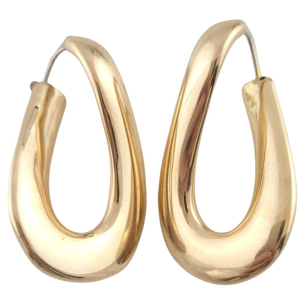 Vintage 14K Yellow Gold Diamond Fancy Swirl Earrings For Sale at 1stDibs