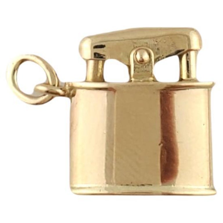 14K Yellow Gold Lighter Charm For Sale at 1stDibs