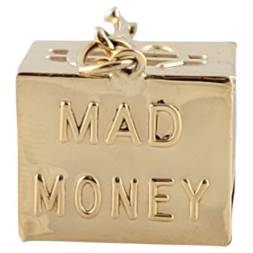 14k Yellow Gold Money Box "in Emergency Break Glass" Charm For Sale at ...