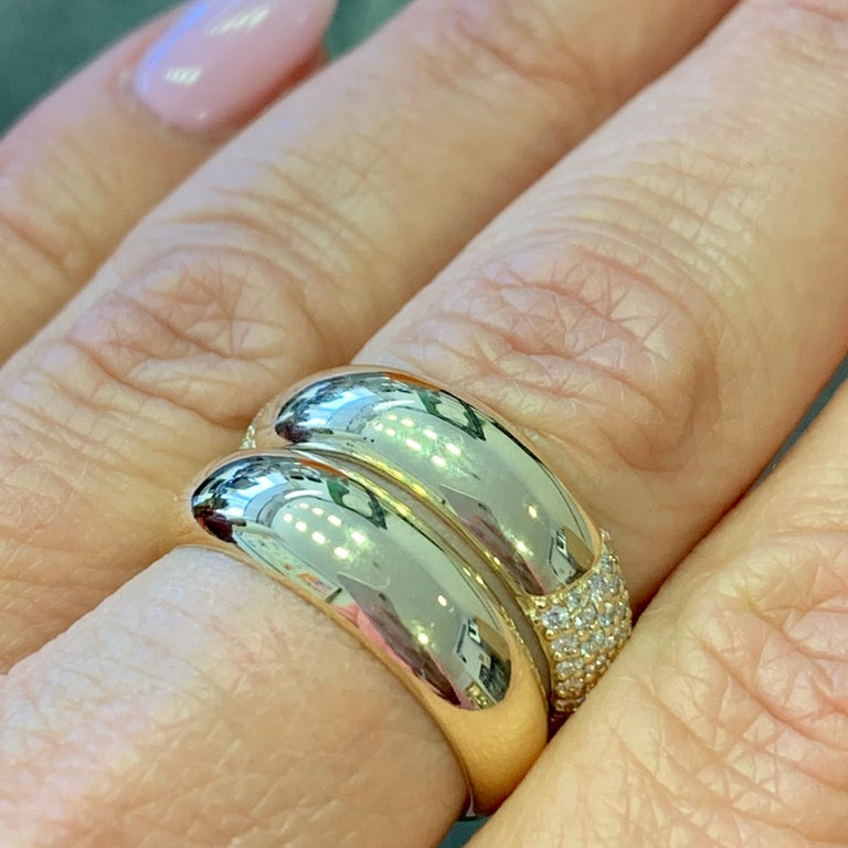 Customizable 14K Yellow Gold Open Shank Ring For Sale at 1stDibs