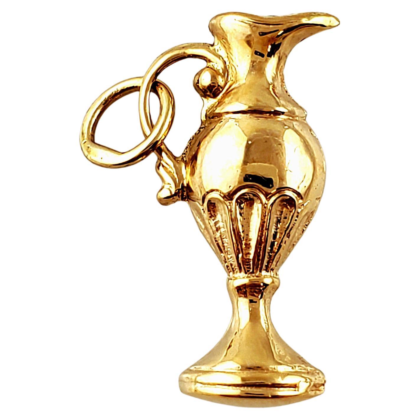 14k Yellow Gold Treasure Chest Charm For Sale at 1stDibs