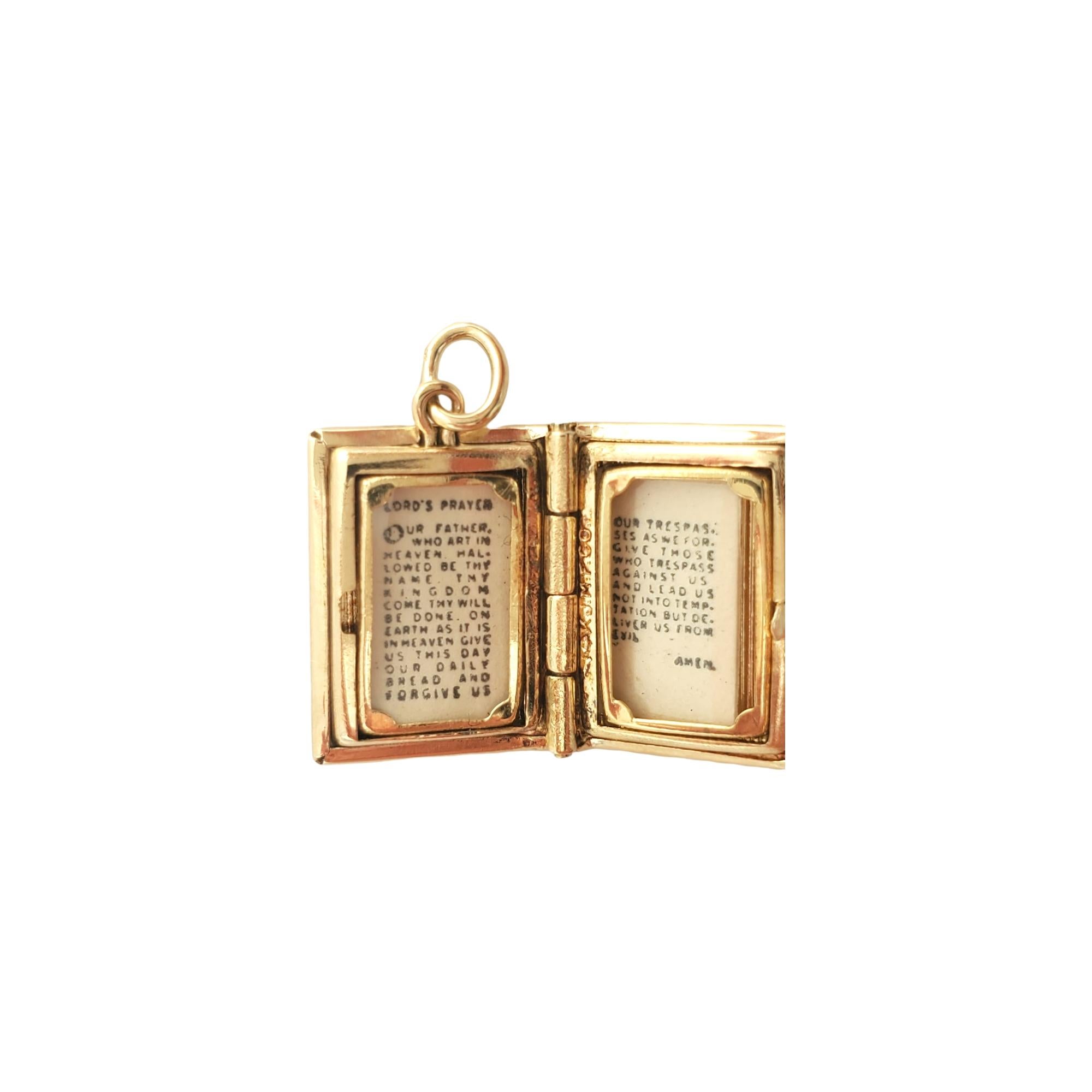 14K Yellow Gold Prayer Book with Lords Prayer Inside at 1stDibs | cross ...