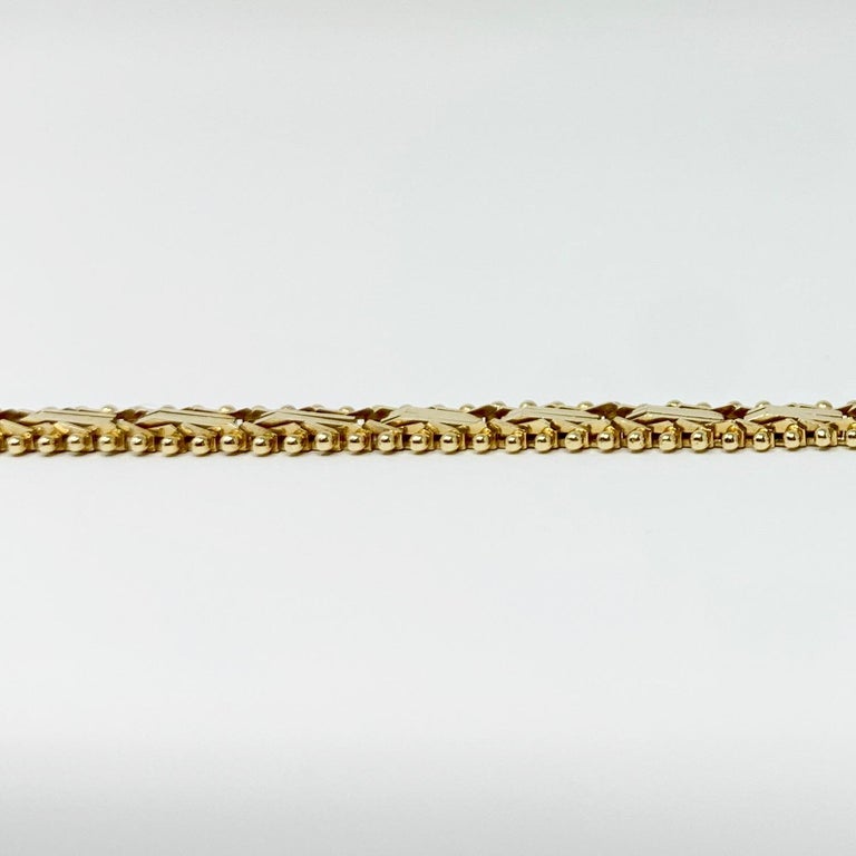 14 Karat Yellow Gold Riccio Collar Link Necklace For Sale at 1stDibs ...