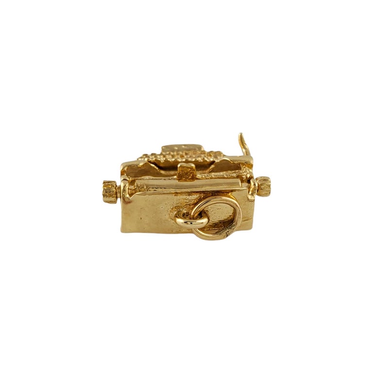 14K Yellow Gold Typewriter Charm For Sale at 1stDibs