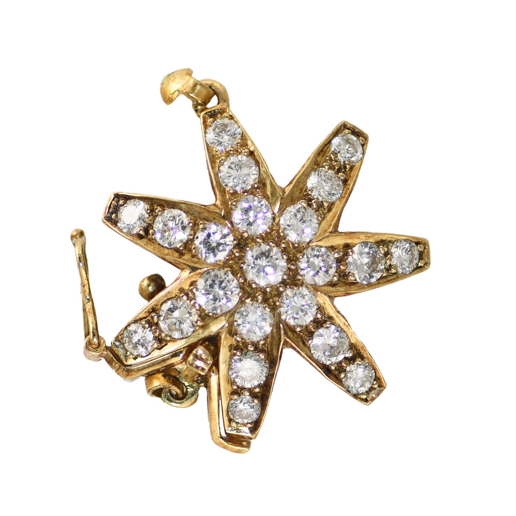 Vintage Starburst Necklace - 22 For Sale on 1stDibs