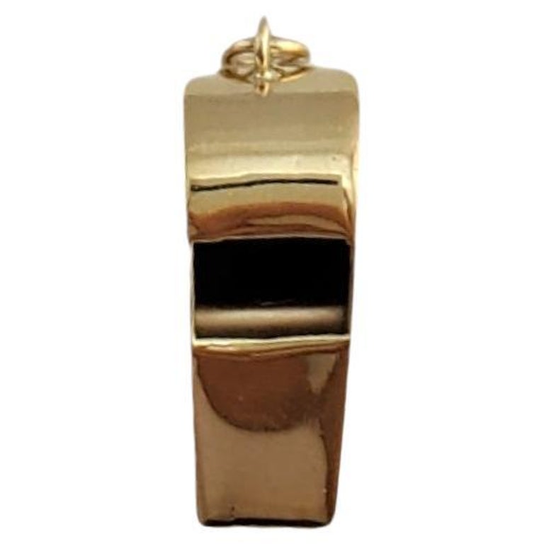 14K Yellow Gold Whistle Charm at 1stDibs
