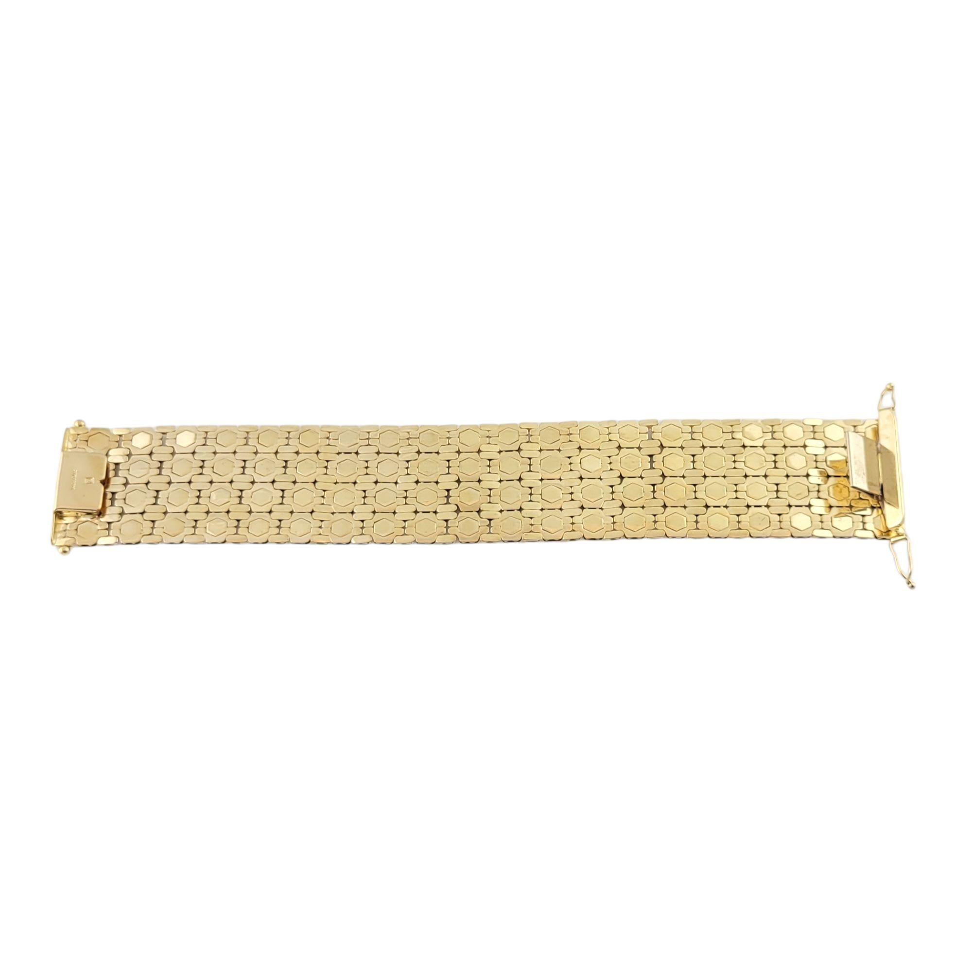 14K Yellow Gold Wide Flexible Bracelet For Sale at 1stDibs | wide ...