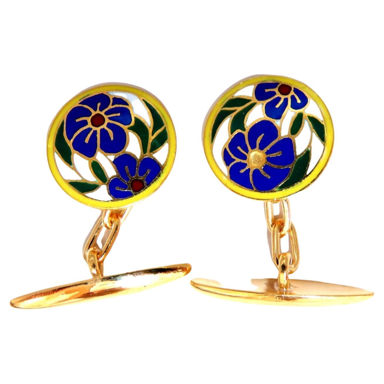 1914 'Two' BLP US Liberty Gold Coin Cufflinks Enamel Detail Rope Twist ...