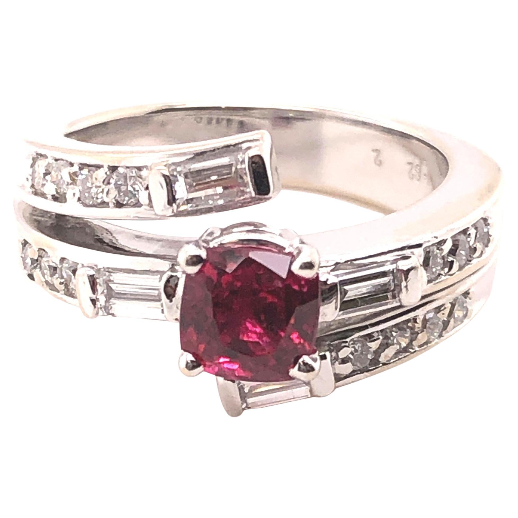 Spinel Diamond Colorblock Ring For Sale at 1stDibs