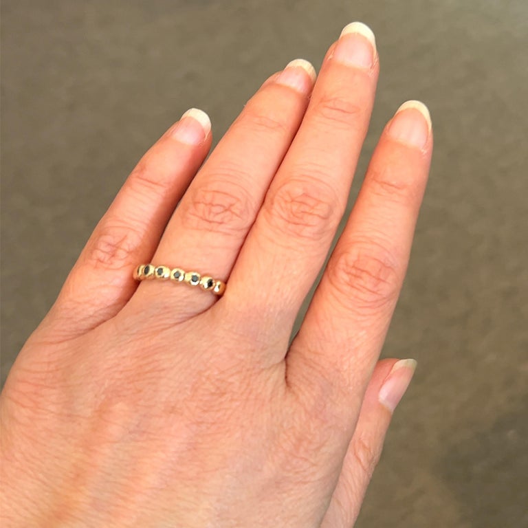 14kt Pandora Black Ice Bubble Ring For Sale at 1stDibs