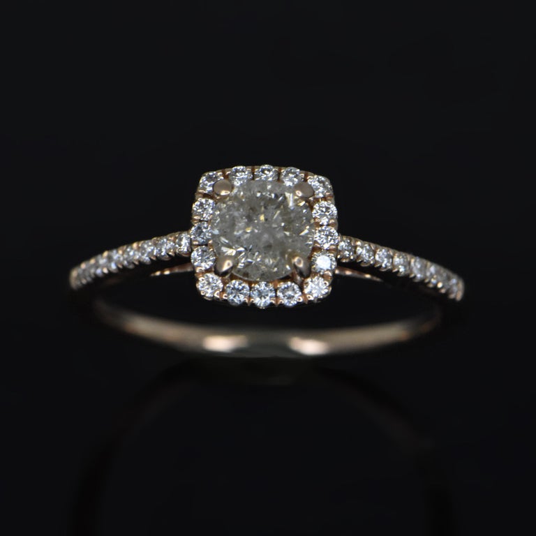 14 Karat Rose Gold Diamonds Ring For Sale at 1stDibs | rose gold ...